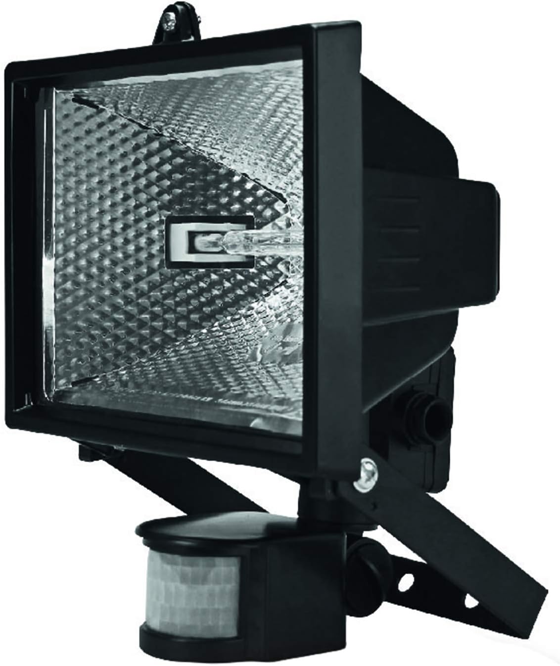 Kingavon 400W Halogen Floodlight with PIR, Aluminium, Black : Amazon.co ...