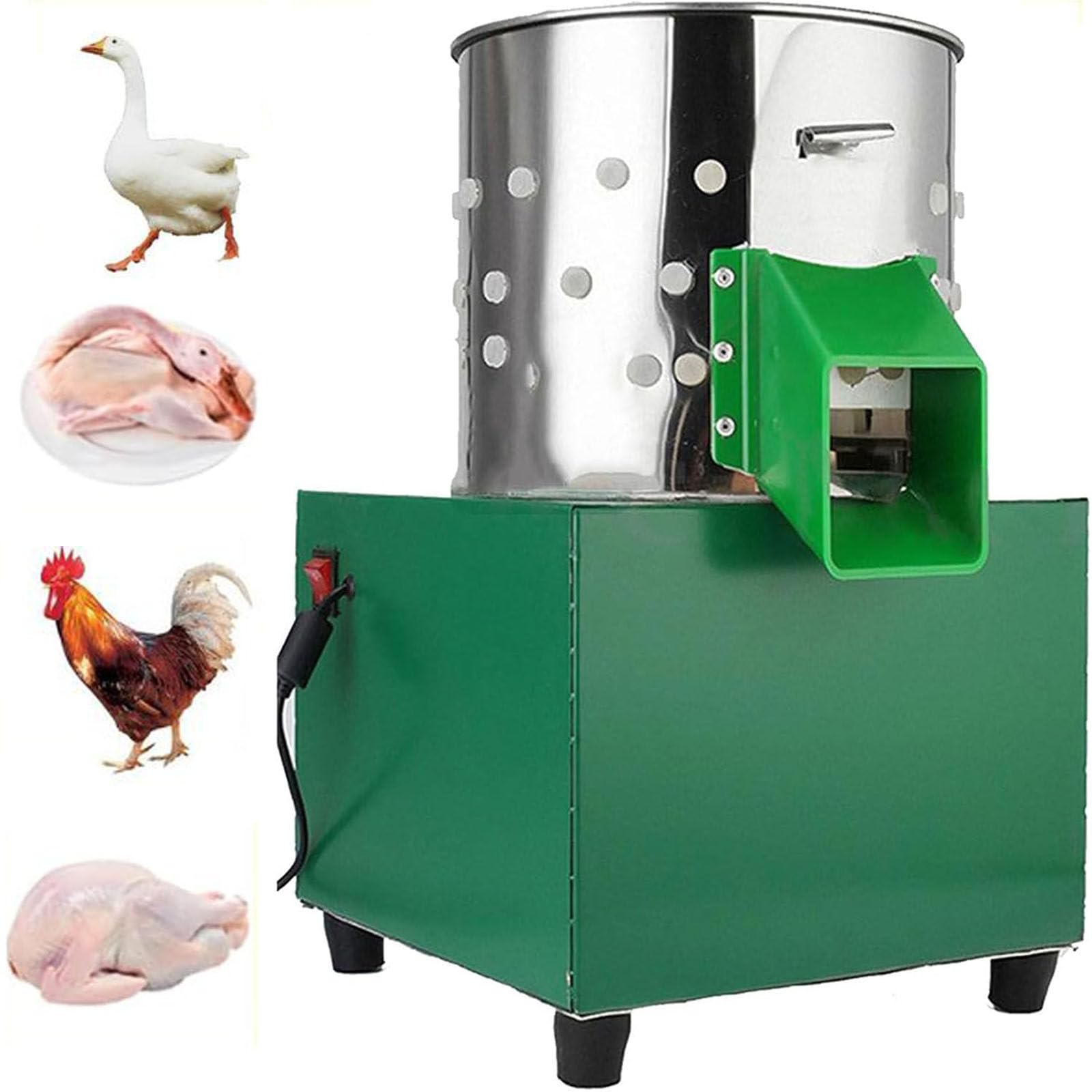 Chicken Plucker, Heavy Duty Stainless Steel Drum Plucker Poultry ...