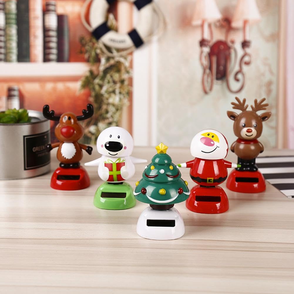 Solar Powered Dancing Christmas Figurines Technological Santa Solar