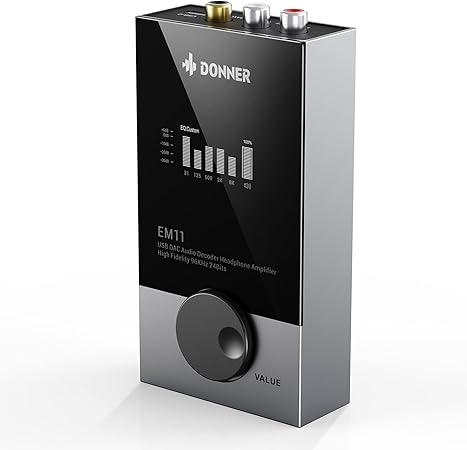 Amazon.com: Donner Headphone Amplifier DAC -Coaxial/RCA/ 6.35mm,1/4 ...