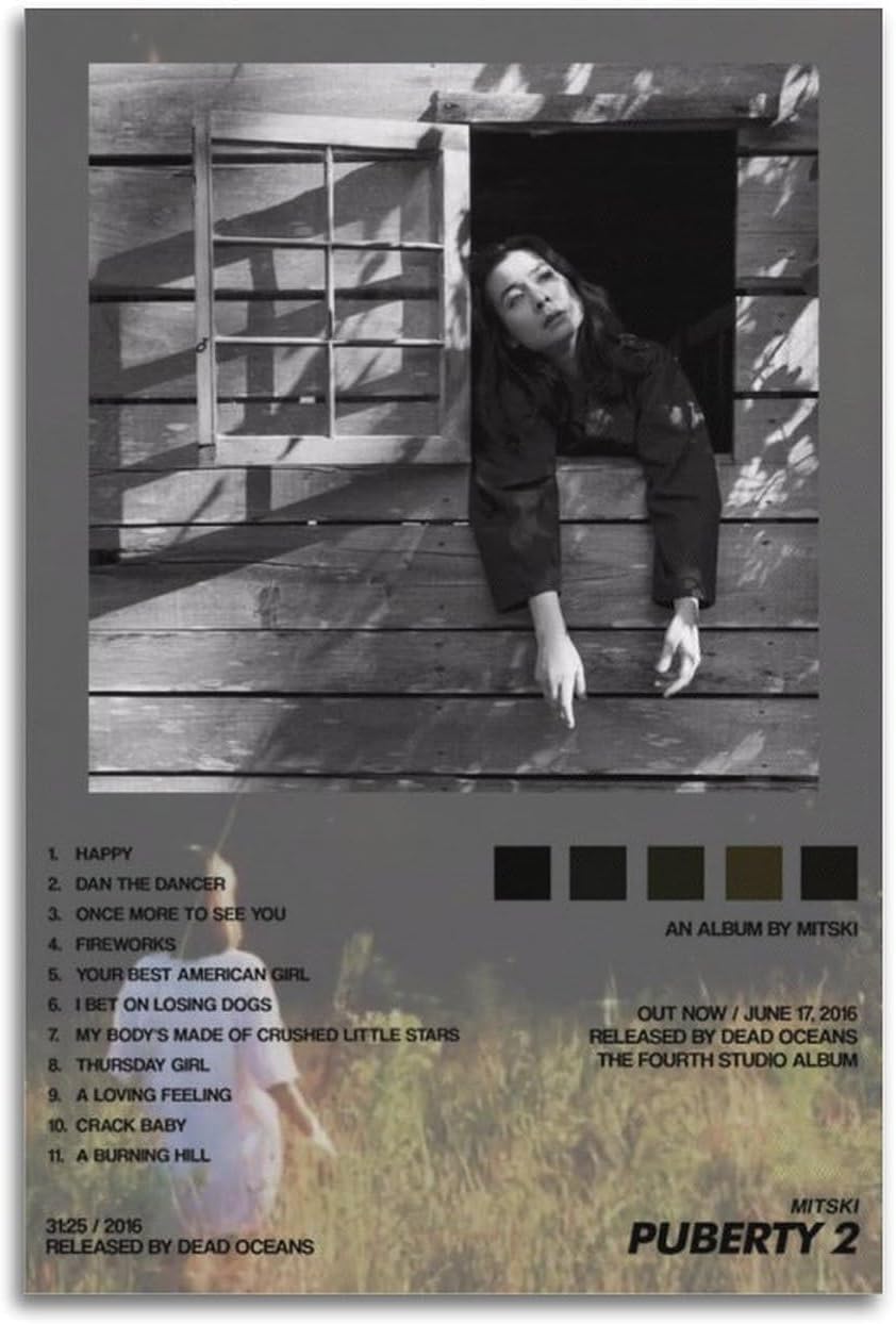 Amazon.com: GNYOUS Puberty 2 Mitski AlbumMusic Album Art Album Canvas ...