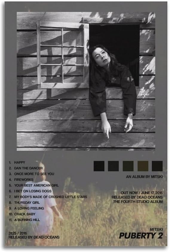 Amazon.com: GNYOUS Puberty 2 Mitski AlbumMusic Album Art Album Canvas ...