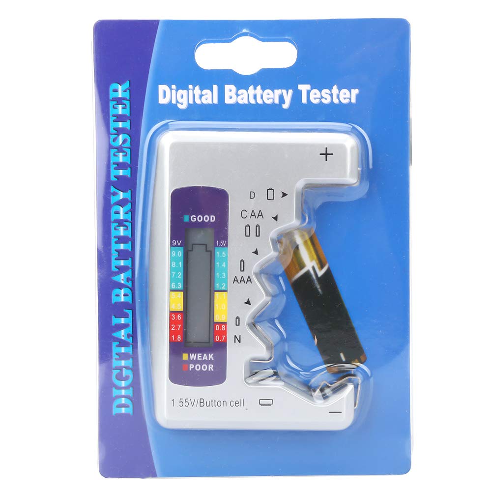 ViaGasaFamido Digital Battery Tester Battery Capacity Detector Checker ...