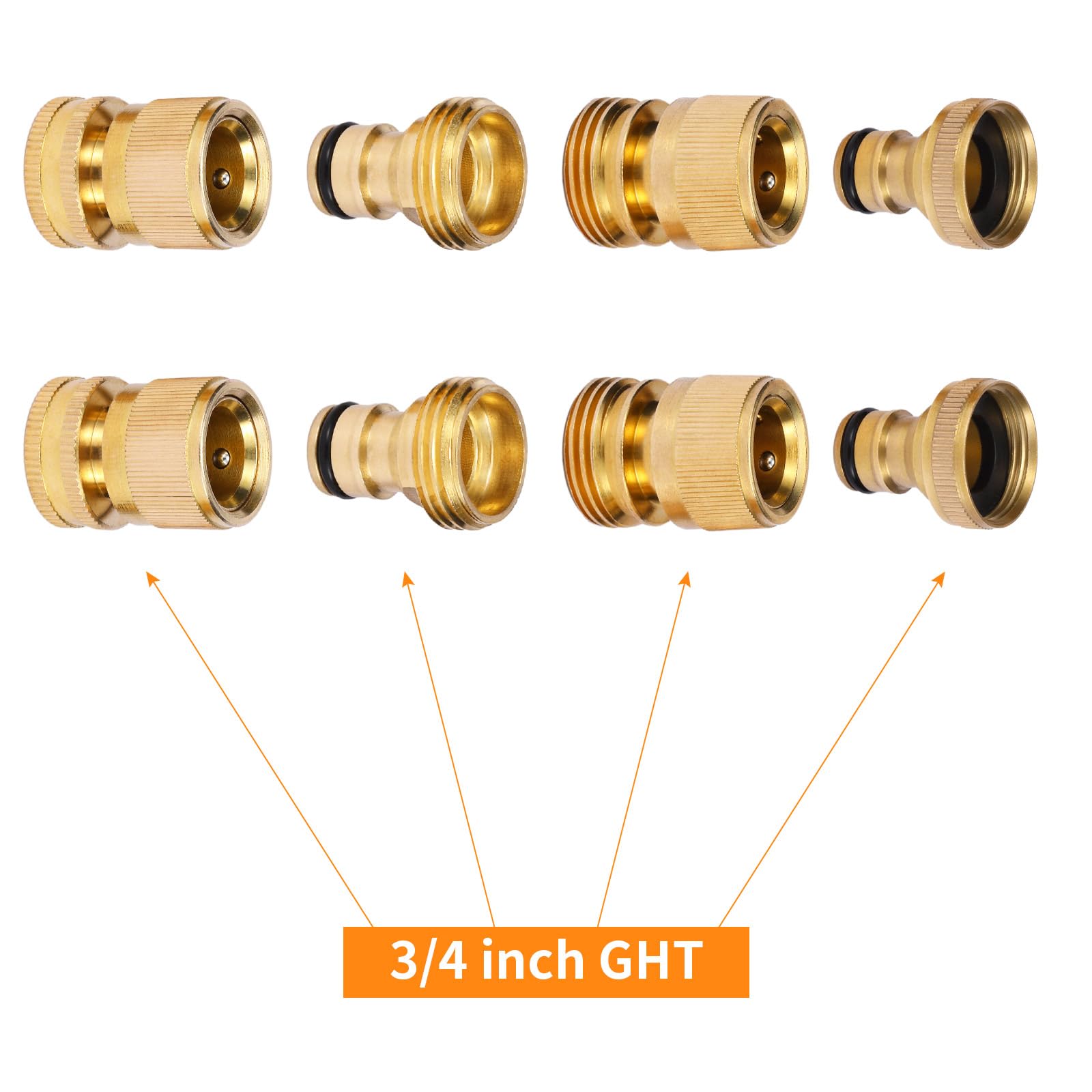 Snapklik.com : Garden Hose Quick Connect Solid Brass Garden Hose ...