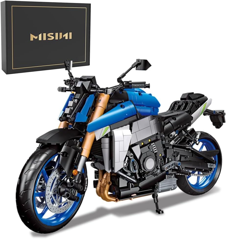 Amazon.com: MISINI 58014 Motorcycle Building Blocks Set 2046 PCS S1000 ...