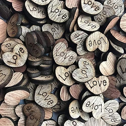 Amazon.com: Wooden Love Heart Valentine's Day Wooden Hearts Valentine ...