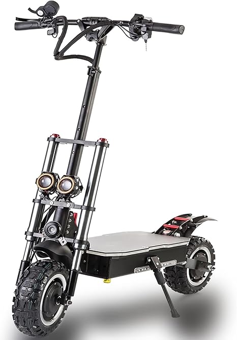 HWWH Electric Scooter Adult Fast High Power Dual Motor Folding Off Road ...