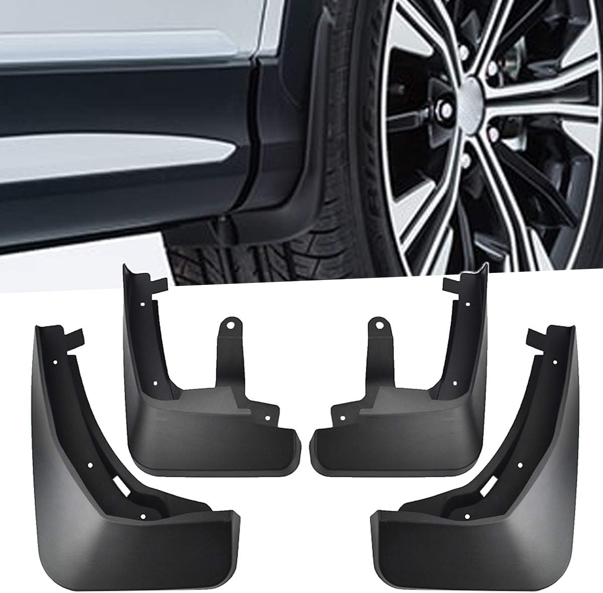 Amazon.com: Set of 4 Front and Rear Side Splash Guards Mud Flaps ...