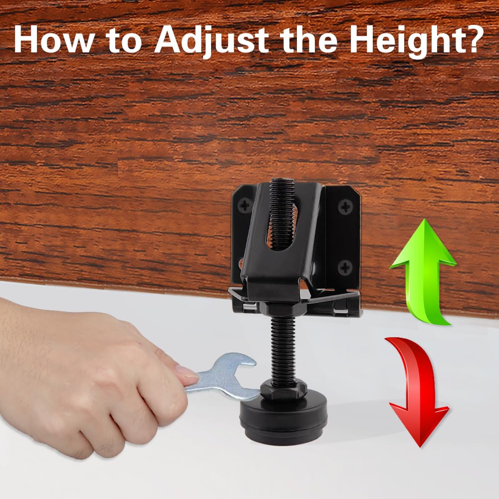 Snapklik.com : Tahikem 4 Pack Heavy Duty Leveling Feet, Black Furniture ...