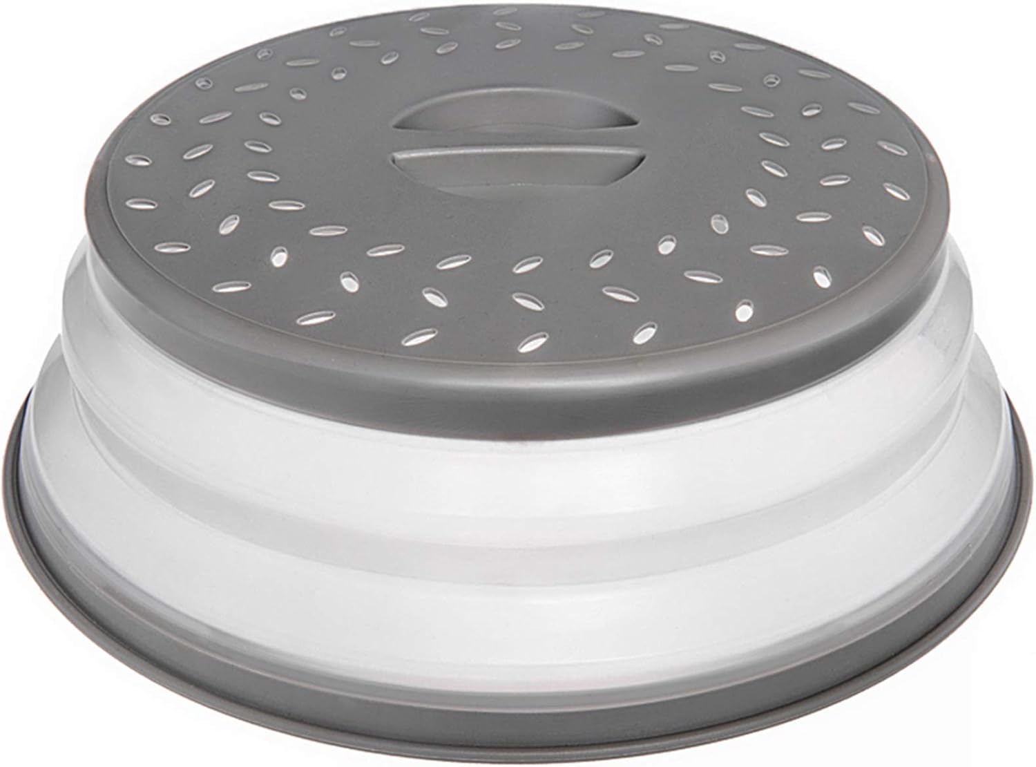 Beprepco Gray Collapsible Microwave Cover 10.5", Easy Grip Food ...