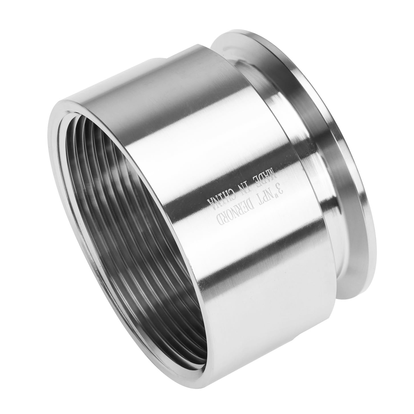 Snapklik.com : 3 Tri Clamp Adapter To 3 Inch FNPT Thread Ferrule ...