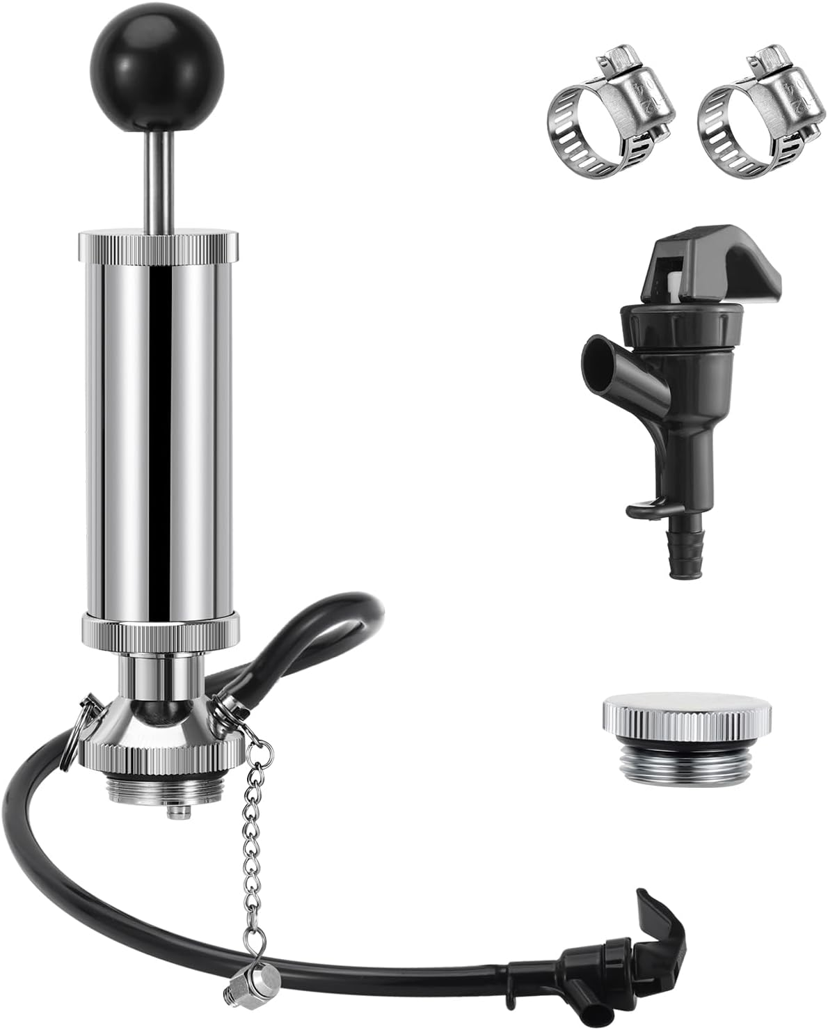 Amazon.com: 4" Threaded Keg Pump Tap - Mini Keg Dispenser, Mini Beer Keg Growler Tap Kit ...