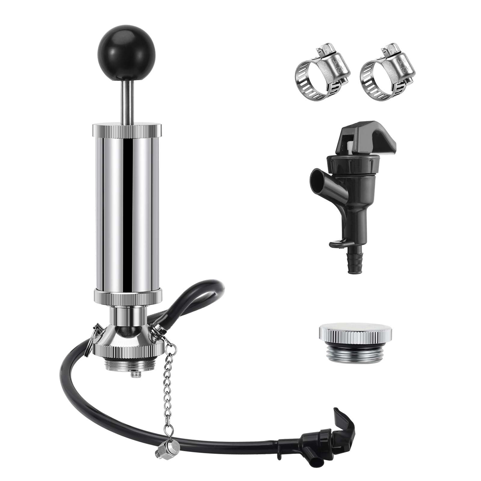 Amazon.com: 4" Thread Keg Tap Beer Tap Pump, Beer Pump Keg Pump for ...