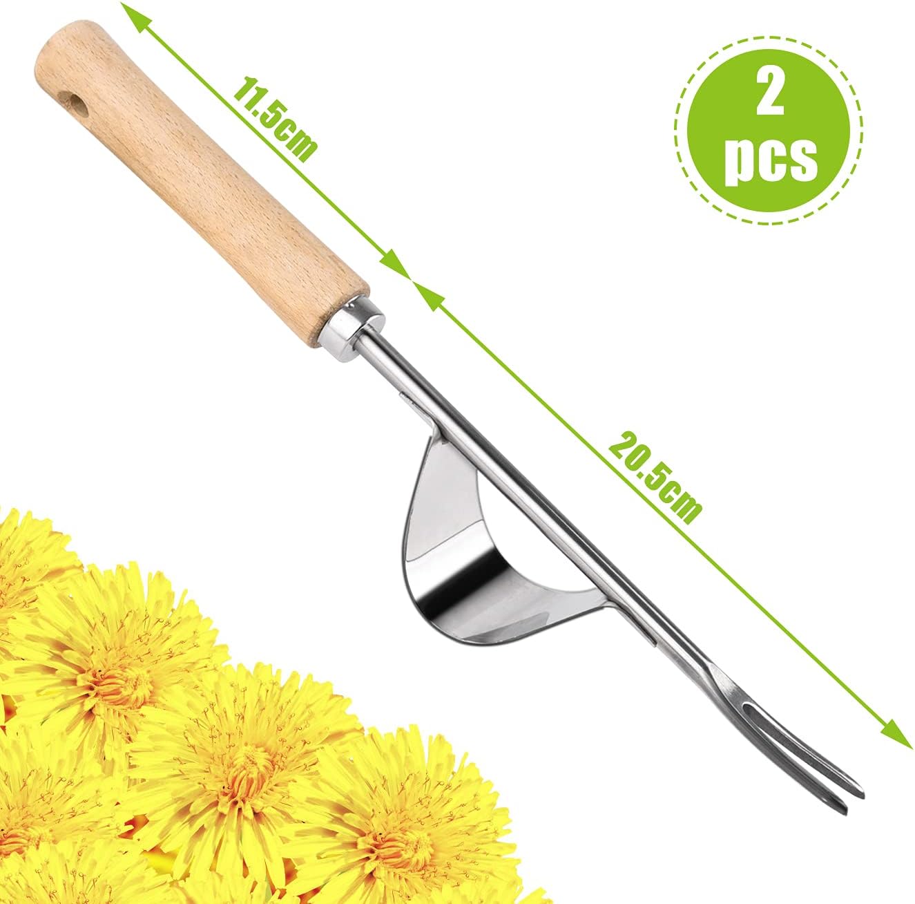 KONUNUS 2PCS Manual Weeder Tool, Hand Weeding Tools for Garden, Use ...