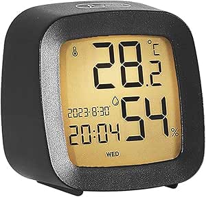 Compact Digital Alarm Clock Bedside Clock Lightweight With Temperature ...