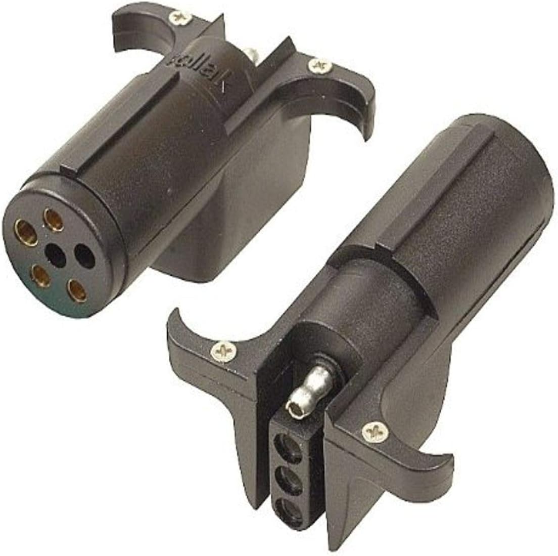 Pollak 12-742EV 7-Way Pin Plug to 4-Way Flat Adapter, Wiring - Amazon ...