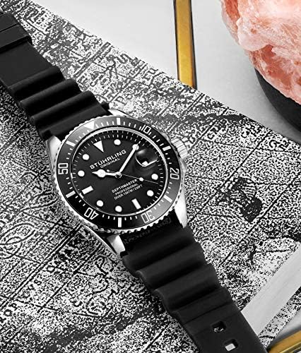 Stuhrling Original Dive Watch - Waterproof Watch for 330 Ft. with Screw ...