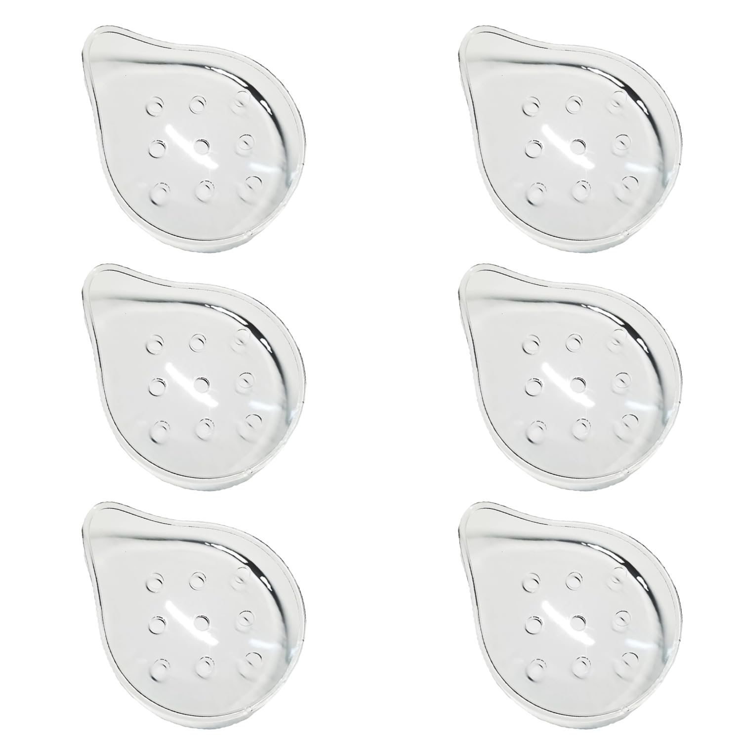 Bohue 6Pcs 9-Hole Plastic Eye Patches Porous Transparent Eye Mask ...