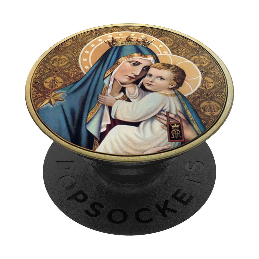 Amazon.com: Our Lady of Mount Carmel PopSockets PopGrip: Swappable Grip ...