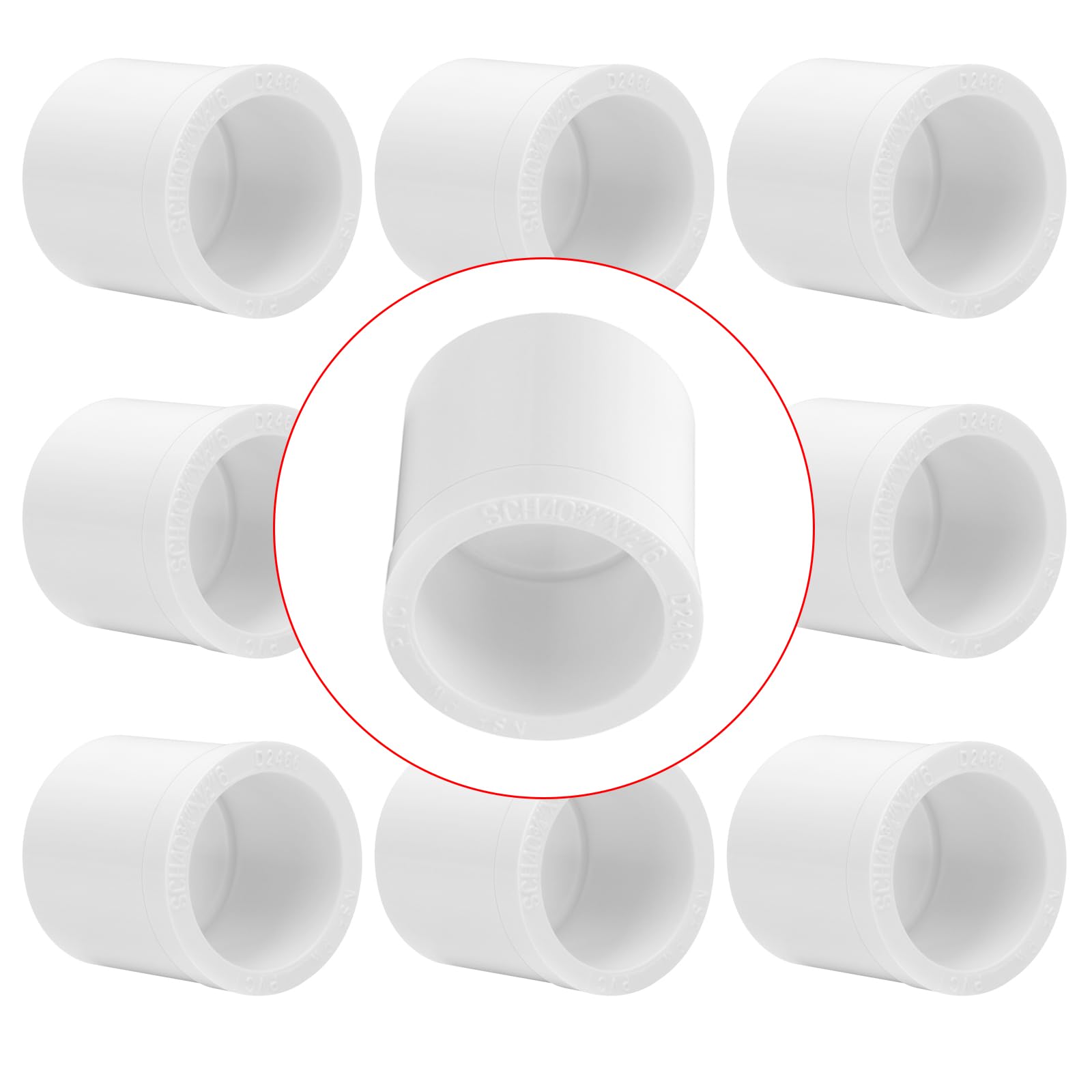 Snapklik.com : Lswteiz 10Pack 3/4"x 1/2" PVC DWV Reducing Bush Adapter ...