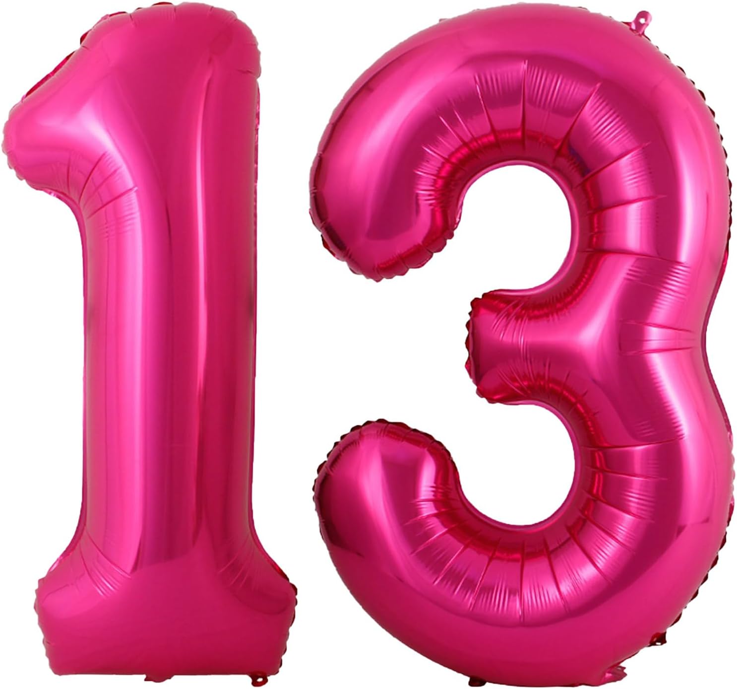 Amazon.com: Large Hot Pink 13 Number Balloons, 40 Inch Jumbo Number 13 ...