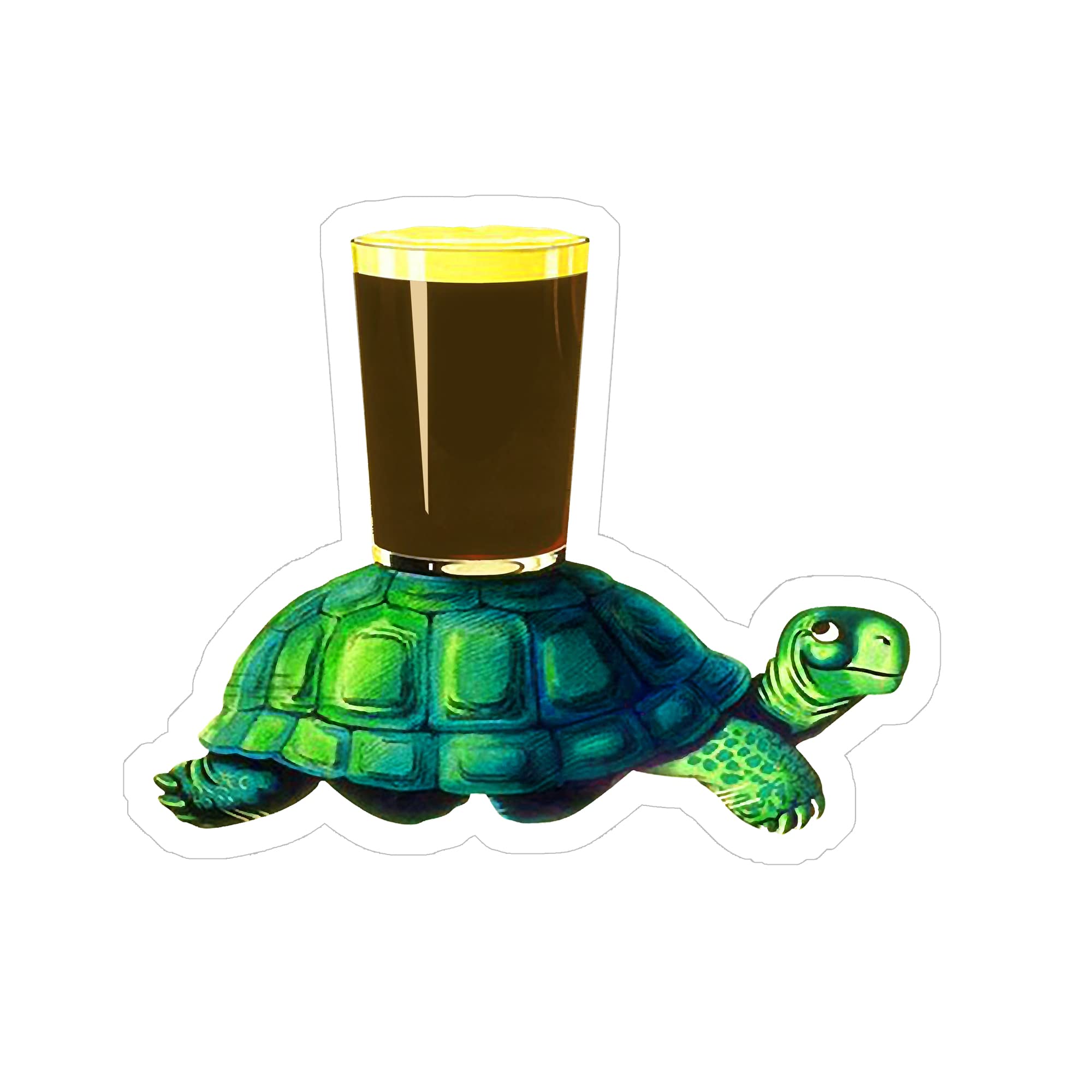 Amazon.com - Guinness Turtle Matte StickersFunny Vinyl Stickers 3 inch ...