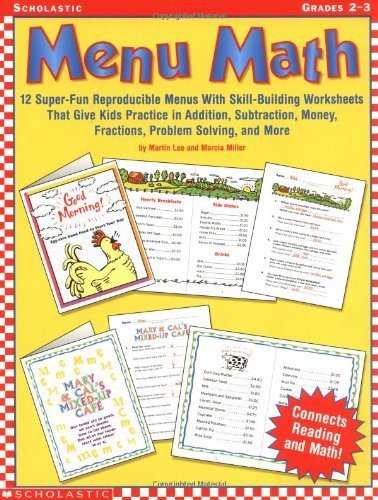 Amazon.com: Menu Math, Grades 2-3: 9780439227254: Lee, Martin, Miller ...