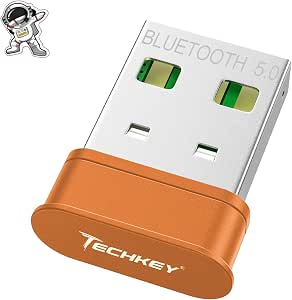 USB Bluetooth Adapter for PC Receiver - Techkey Mini Bluetooth 5.0 EDR ...