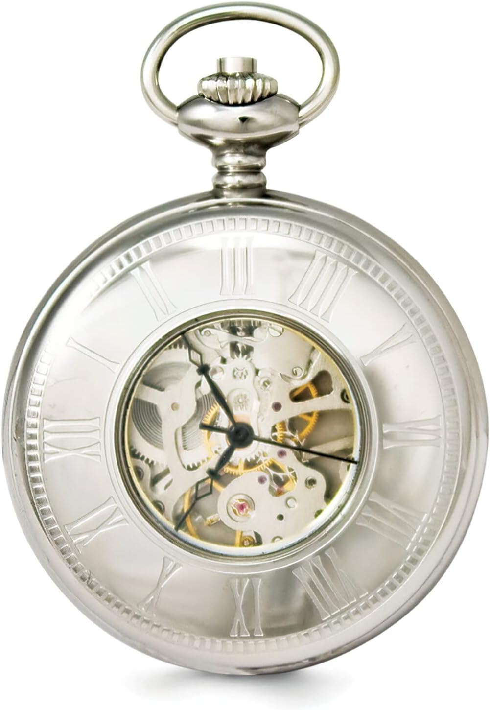 Amazon.com: FindingKing Swingtime Stainless Steel Mechanical Pocket ...