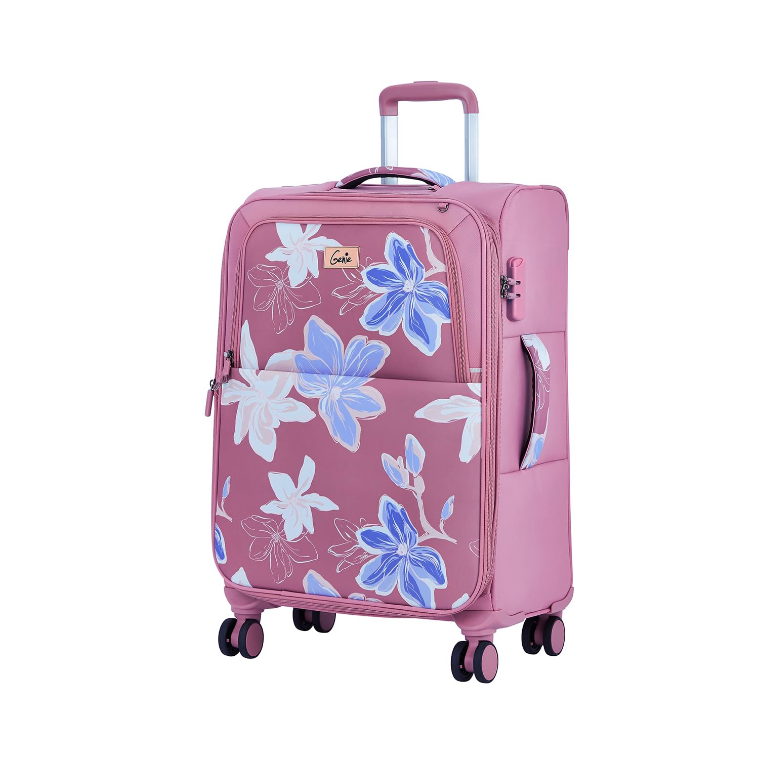 Buy Genie Nylon Lily 77Cm Trolley Bag, Soft Side Premium Lightweight 8 ...