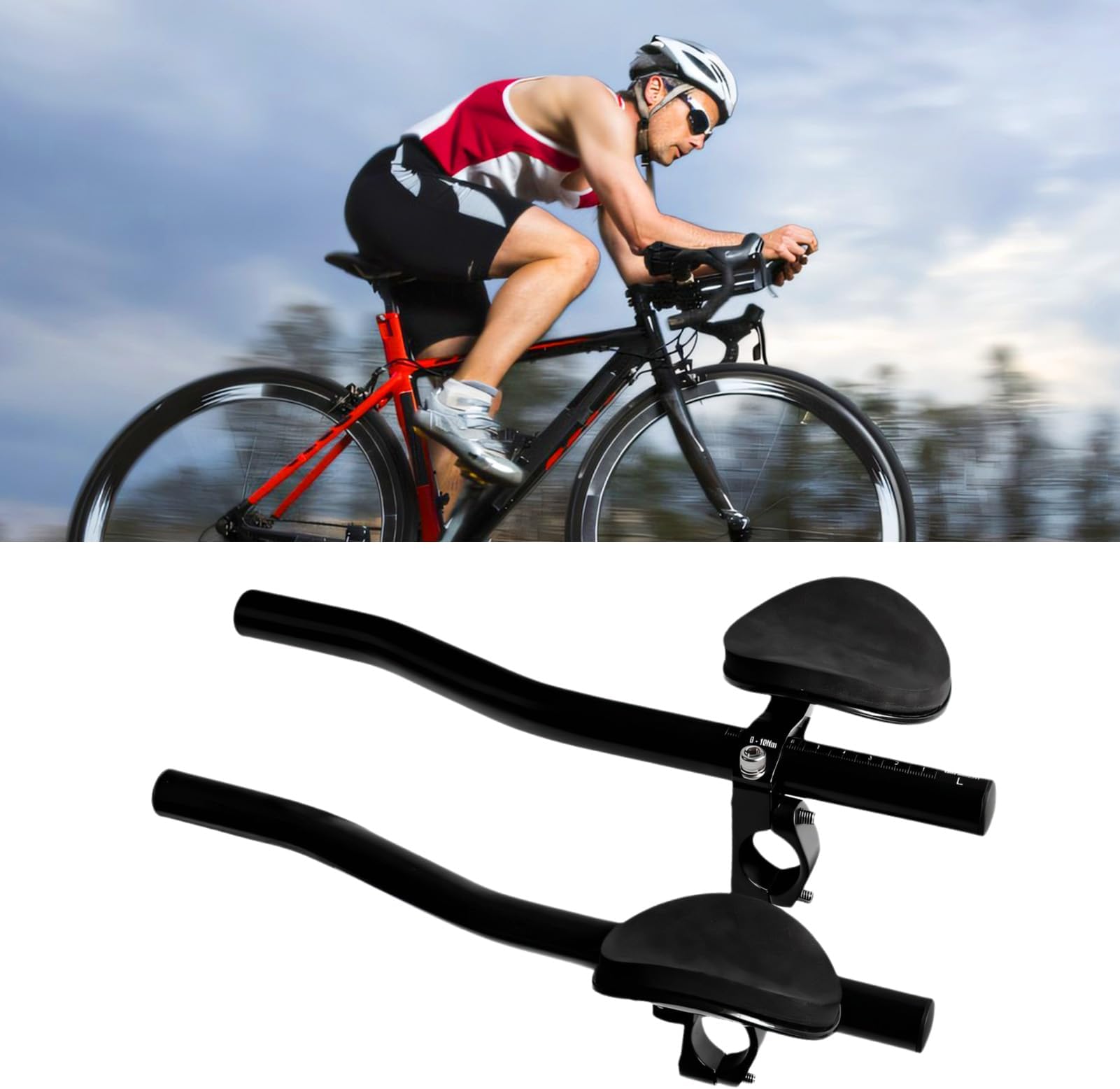 Amazon.com : Bike Aero Bar, Bicycle Bike Armrest Handlebars Aluminum Alloy Armrest Bar for Road ...