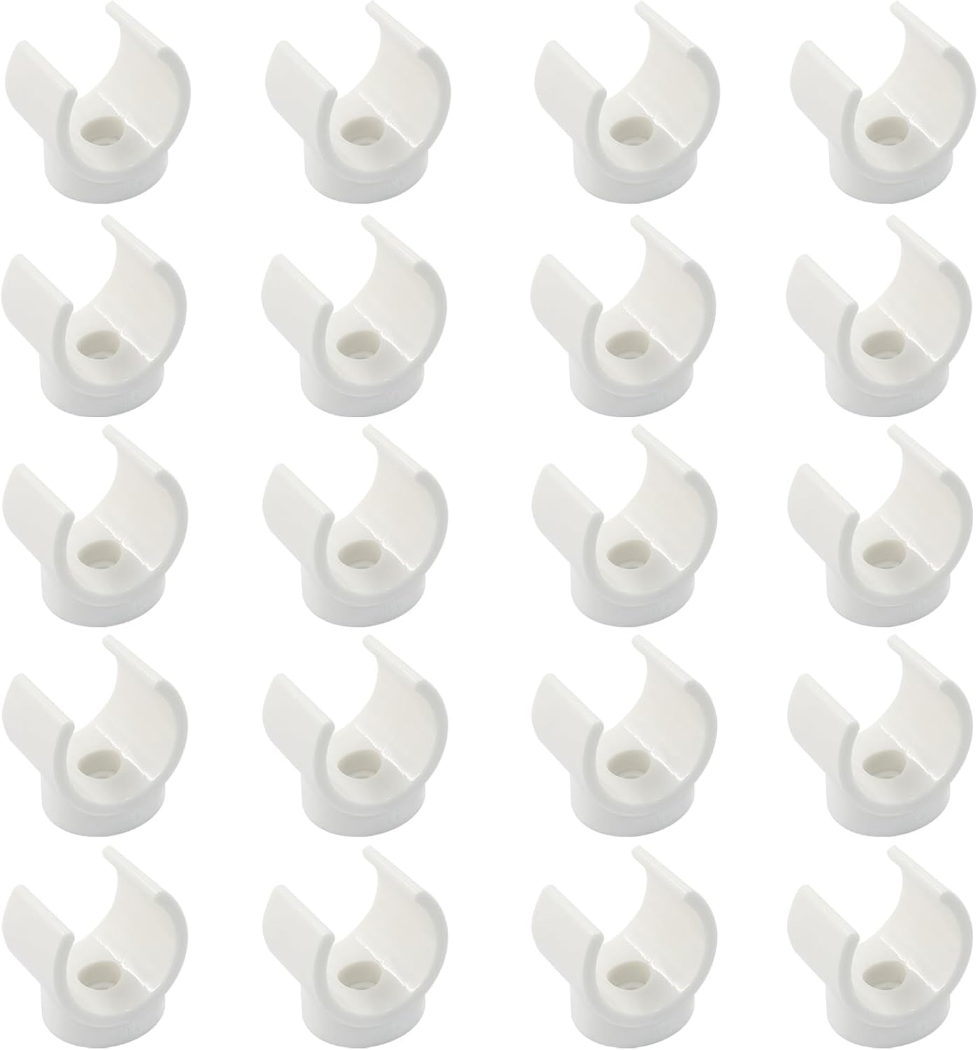 1 Inch PEX Pipe Clamps 50 Pcs, 25mm PVC Pipe Holder, Plastic U-Hook PEX ...