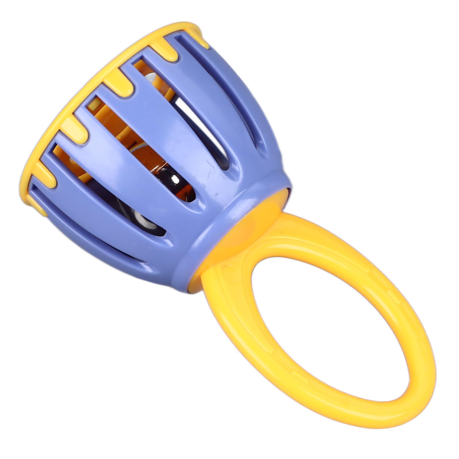 Colorful Bell Rattle For Toddlers Handled Cage Bell Plastic Fun Crisp ...