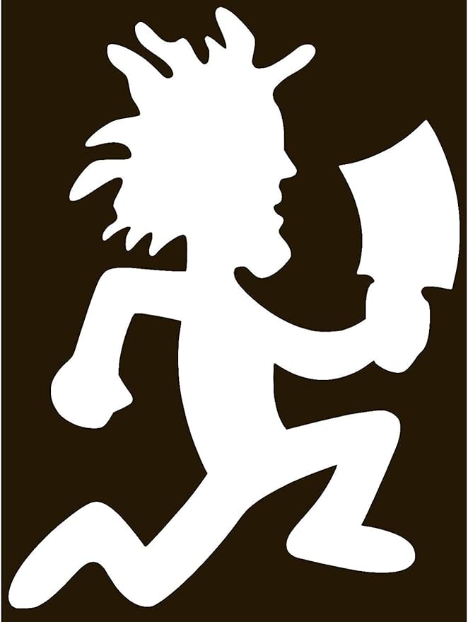 Amazon.com: MAF - Hatchet Man ICP 6" Tall White Vinyl Decal Sticker for ...