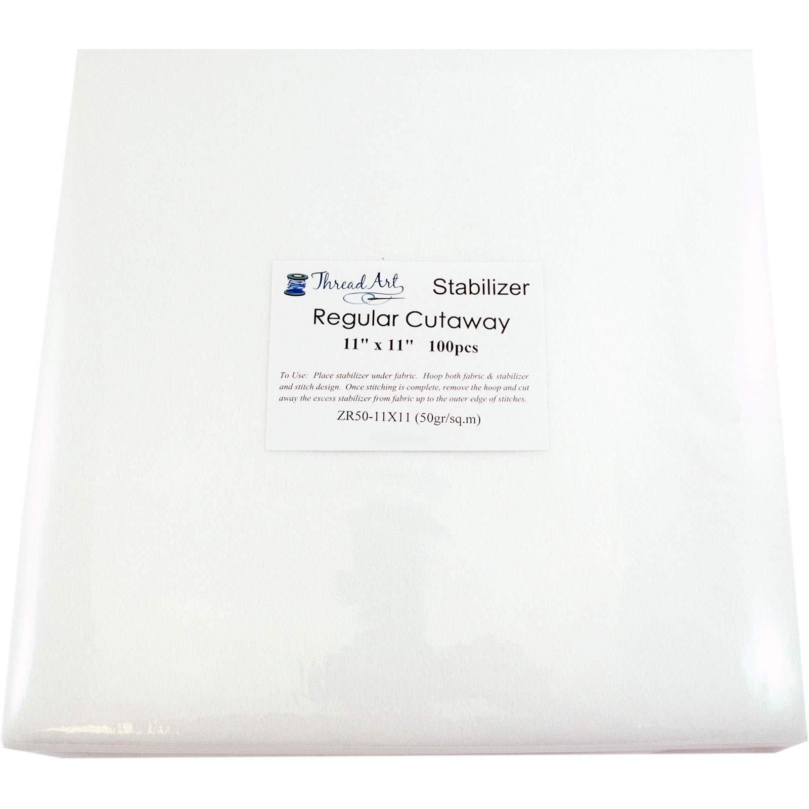 Buy Threadart Cutaway Embroidery Stabilizer | 1.8 oz Medium Weight ...