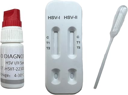 Herpes Blood Test Kit Oral & Genital Simplex Virus Dual Panel HSV 1 & 2 ...