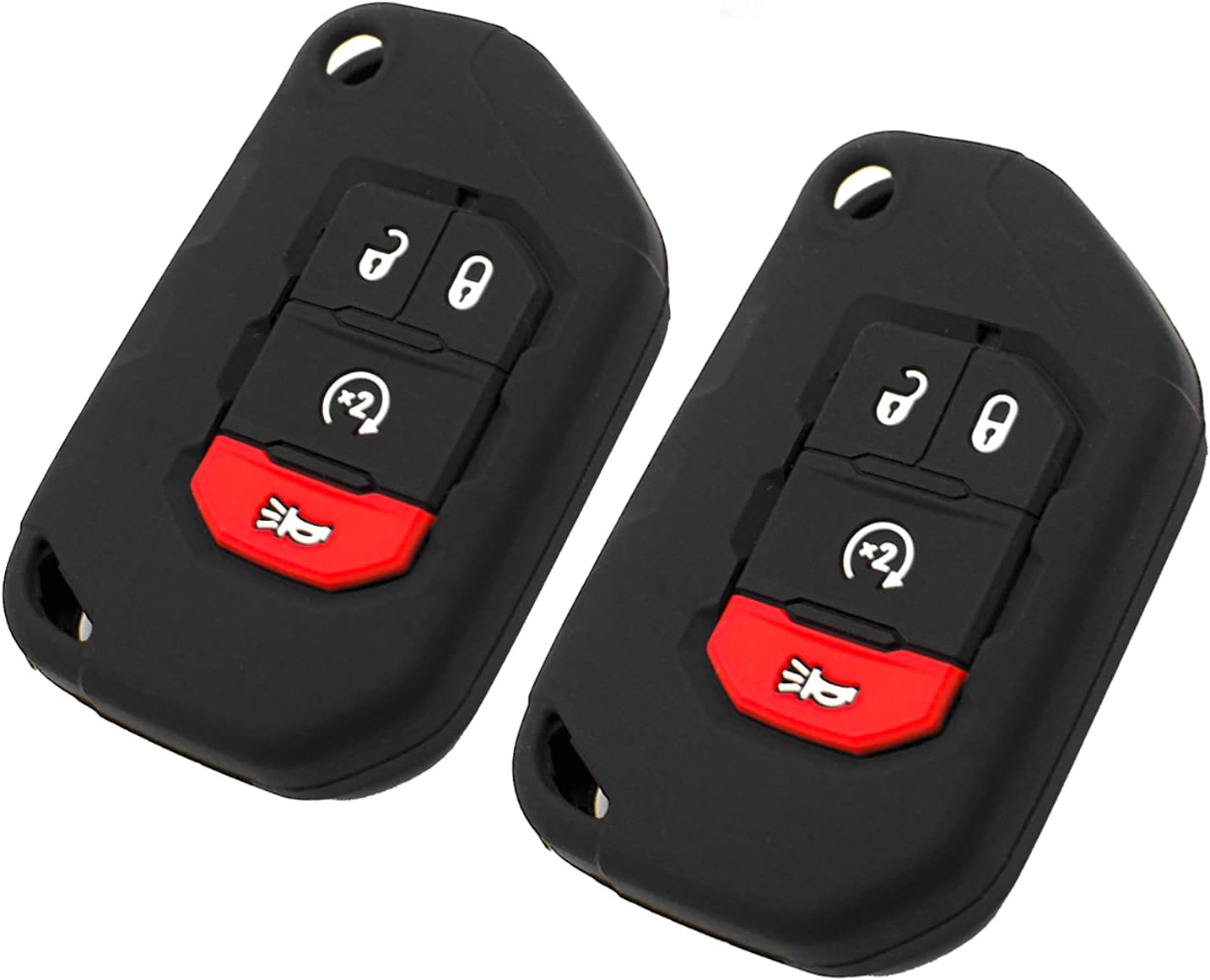 Amazon.com: EYANBIS Silicone Key Fob Cover Fit for Jeep Wagoneer ...