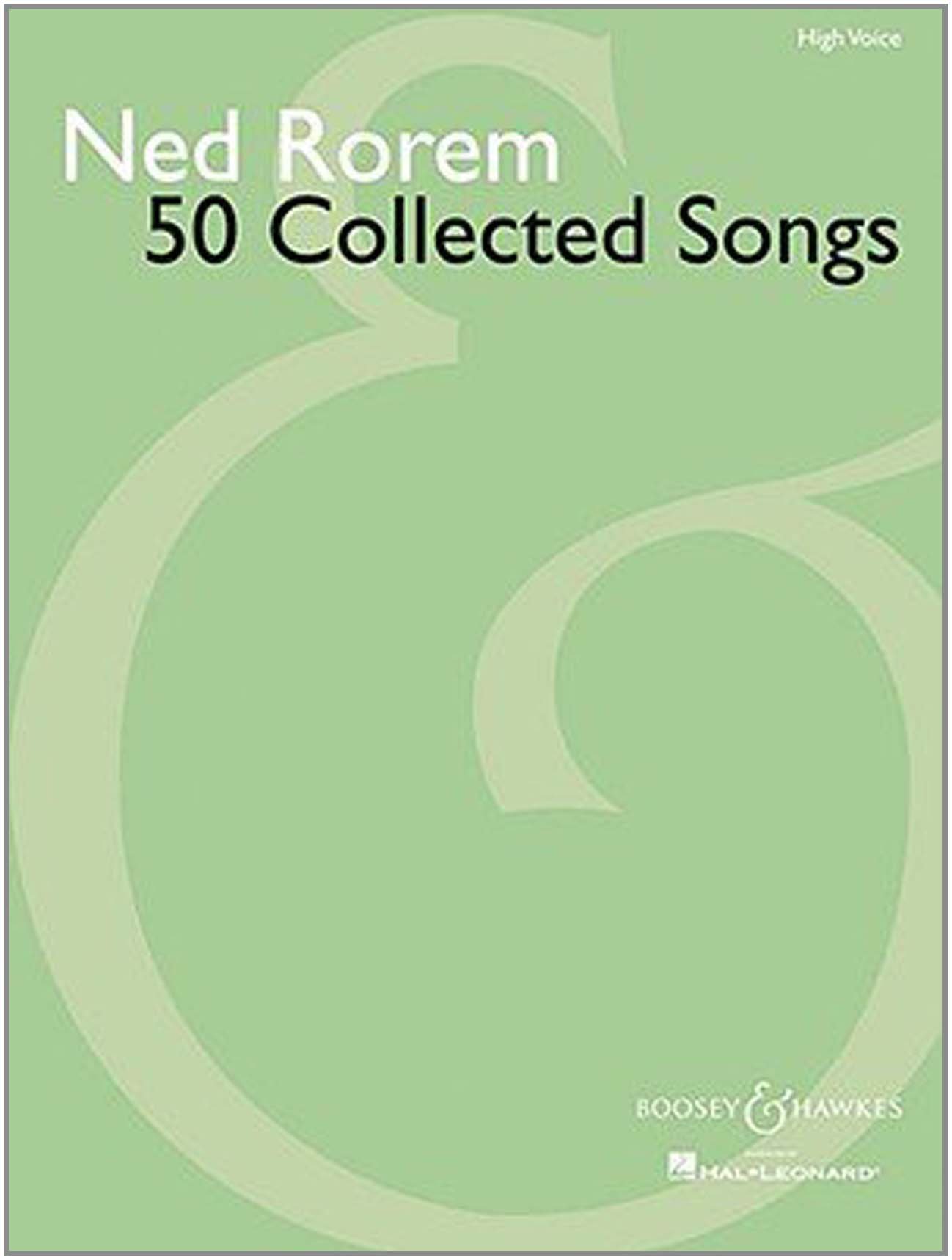 50 Collected Songs: High Voice: Rorem, Ned: 9781423429807: Amazon.com ...