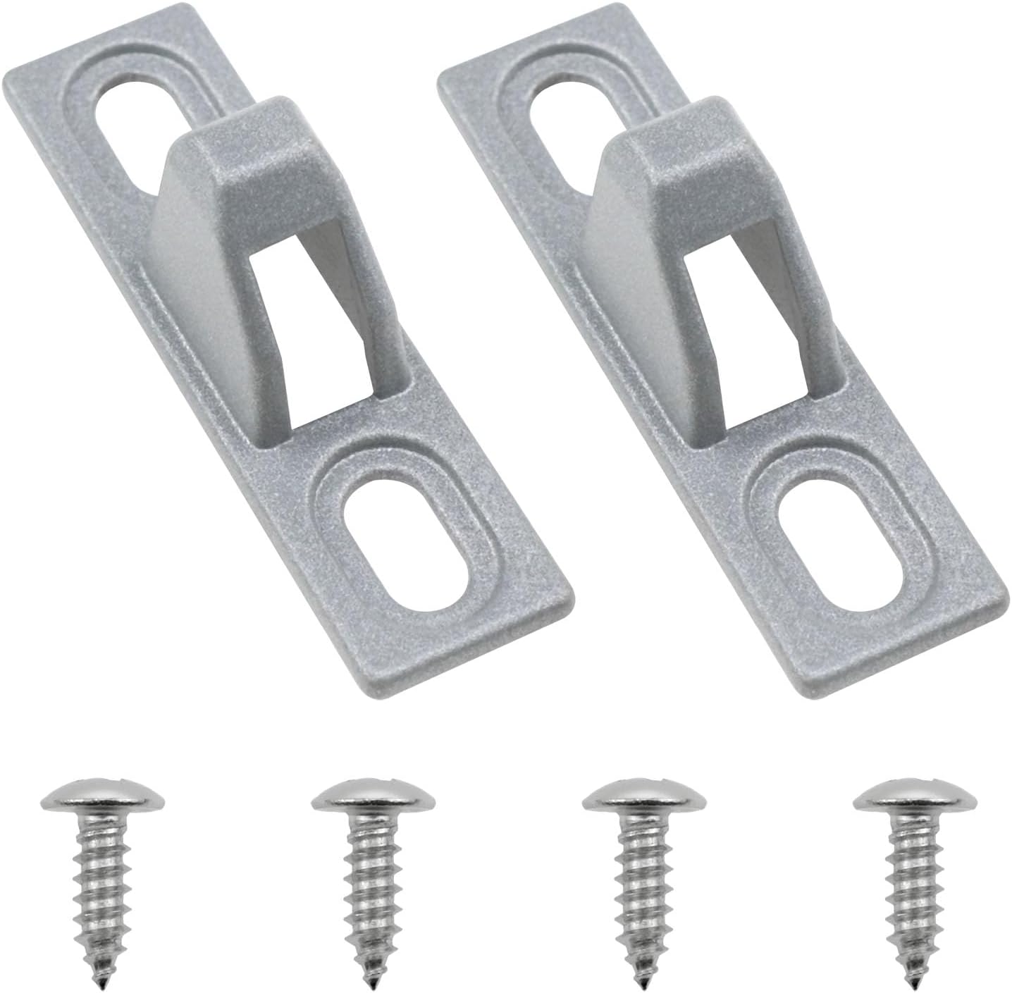 Tandefio 6 Sets Adjustable Sliding Screen Door Latch Strikes 1/4 Grip ...