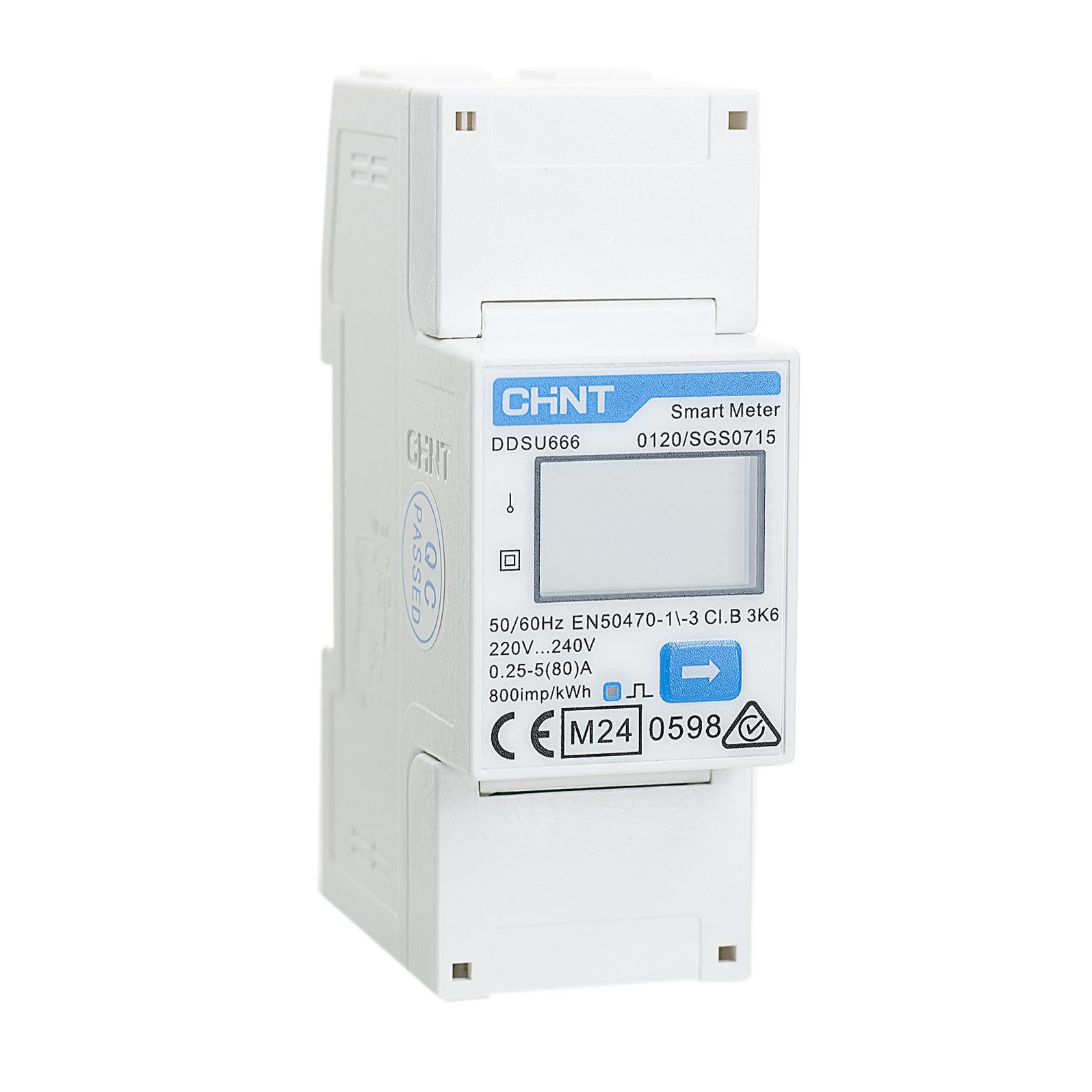 Chint Ddsu666 Single Phase Din 35mm Electronic Smart Energy Meter ...