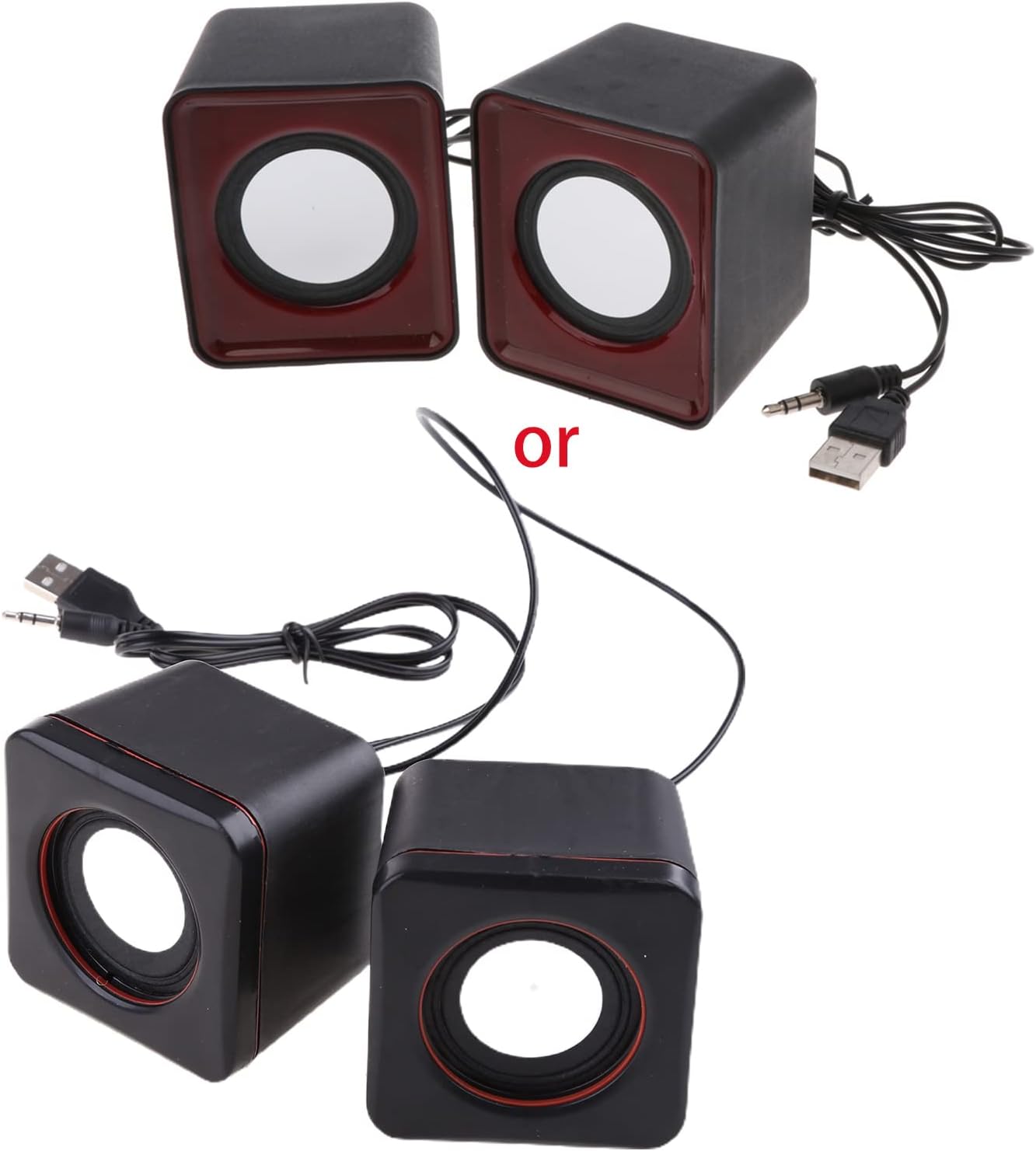 Wired Mini Speakers USB 2.0 for Laptop PC MP3 Multimedia Speaker Random ...