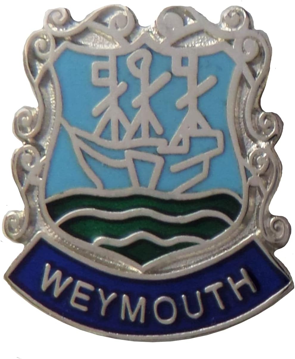 Amazon.com: Weymouth Dorset County Town Crest / Flag Pin Badge : Office ...