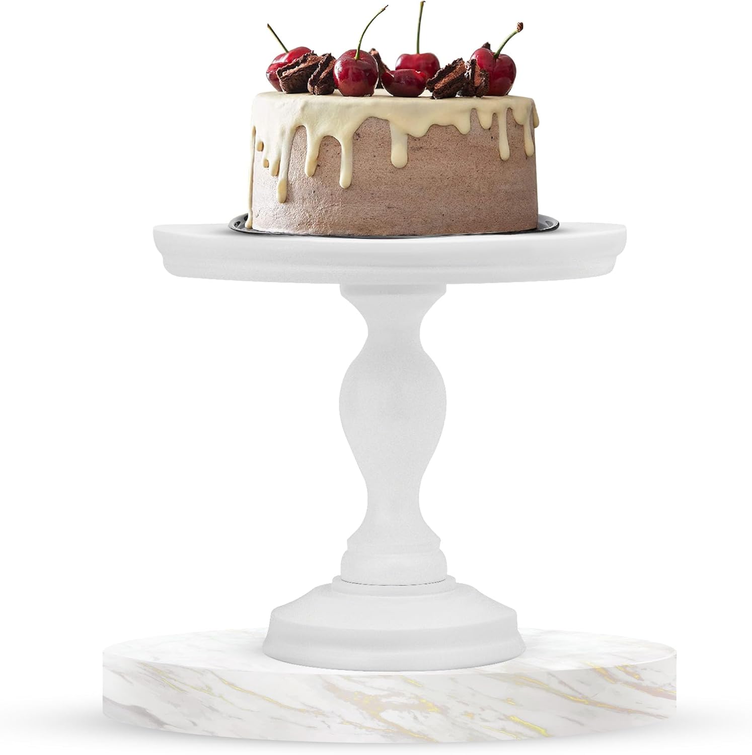Amazon.com: White Cake Stand - Smash Cake Stands - White Pedastal Cake ...