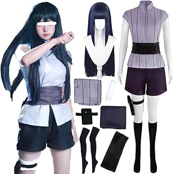 Amazon.com: Hyuga Hinata Costume,Hyuga Cosplay Hyuga Hinata Outfit ...