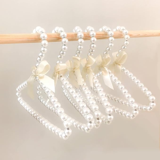 Amazon.com: awagas 6Pack Baby Pet Dog Clothes Hangers, Mini Cute Pearl ...