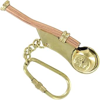 Amazon.com: IOTC ARMOURY Brass Nautical 3"" Boatswain (Bosun) Whistle ...