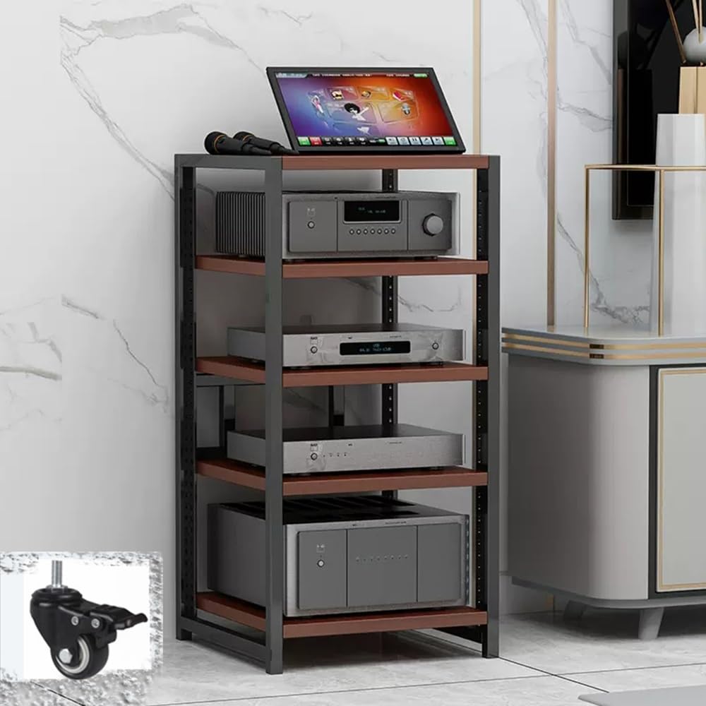 Amazon.com: NILZA AV Media Stand with Wheel Audio Rack Video Game ...