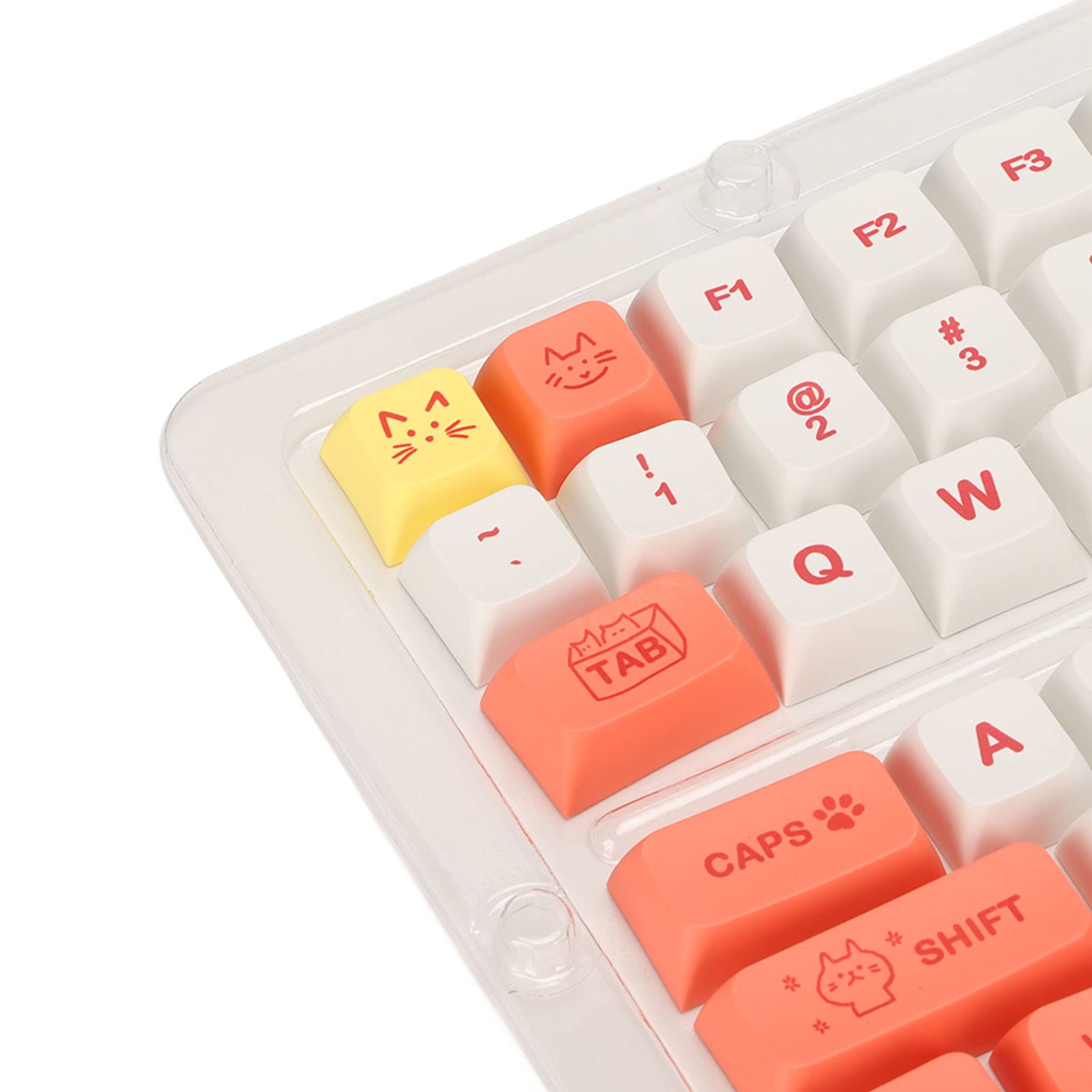 PBT Keycaps, 130 Keys DIY Cartoon Mechanical Gaming Keyboard Keycaps ...