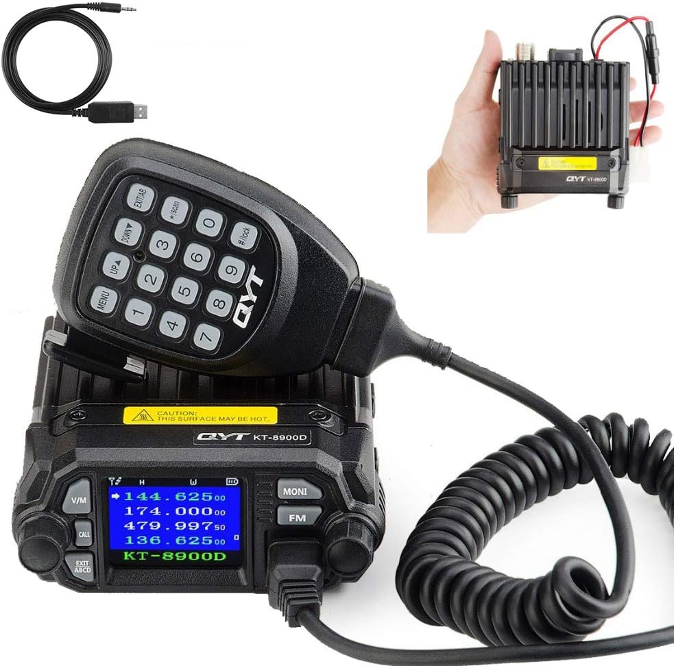 Amazon.com: QYT KT-8900D Dual Band Mini Car Radio Mobile Transceiver ...