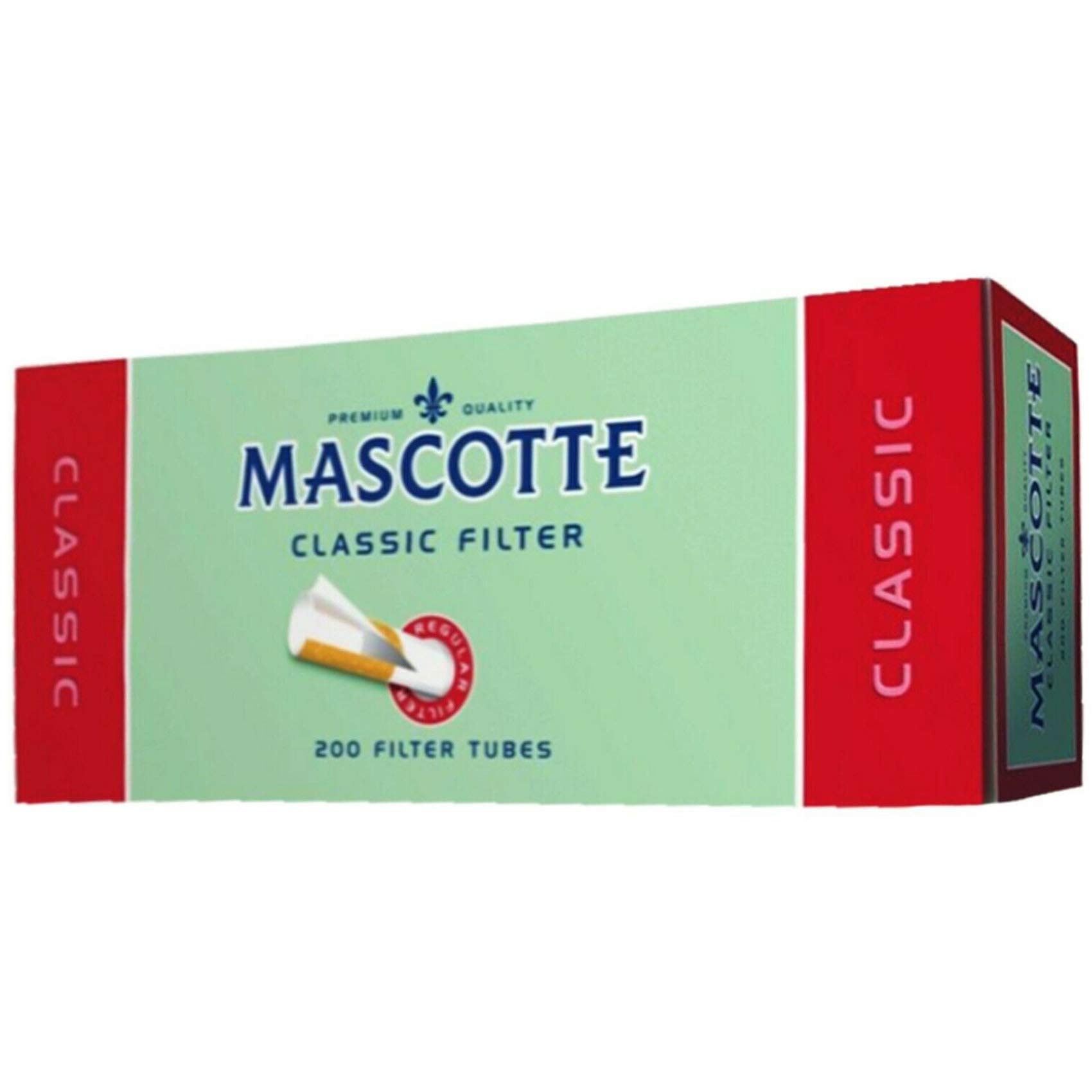 Buy 200-2000 x MASCOTTE CLASSIC Filter TUBES Tips Paper Smoking Rolling ...